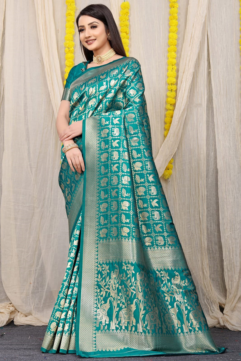 Bollywood Trends - $89.99 DESIGNER INDIAN SILK SAREE BT-SR-916240407 ...