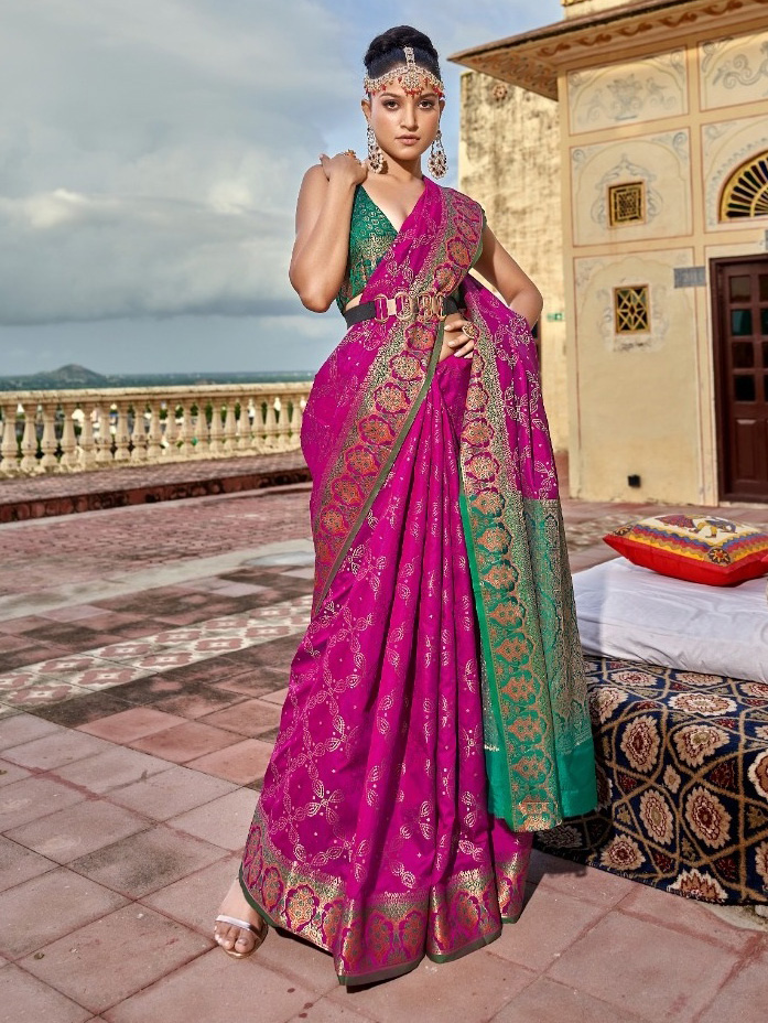 Bollywood Trends - $79.99 DESIGNER INDIAN SILK SAREE BT-SR-929211808 ...