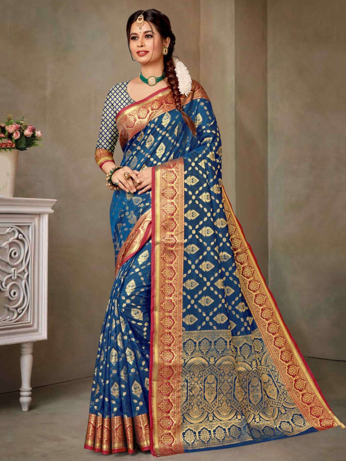 Bollywood Trends - $69.99 DESIGNER INDIAN SILK SAREE BT-SR-991341901-B ...