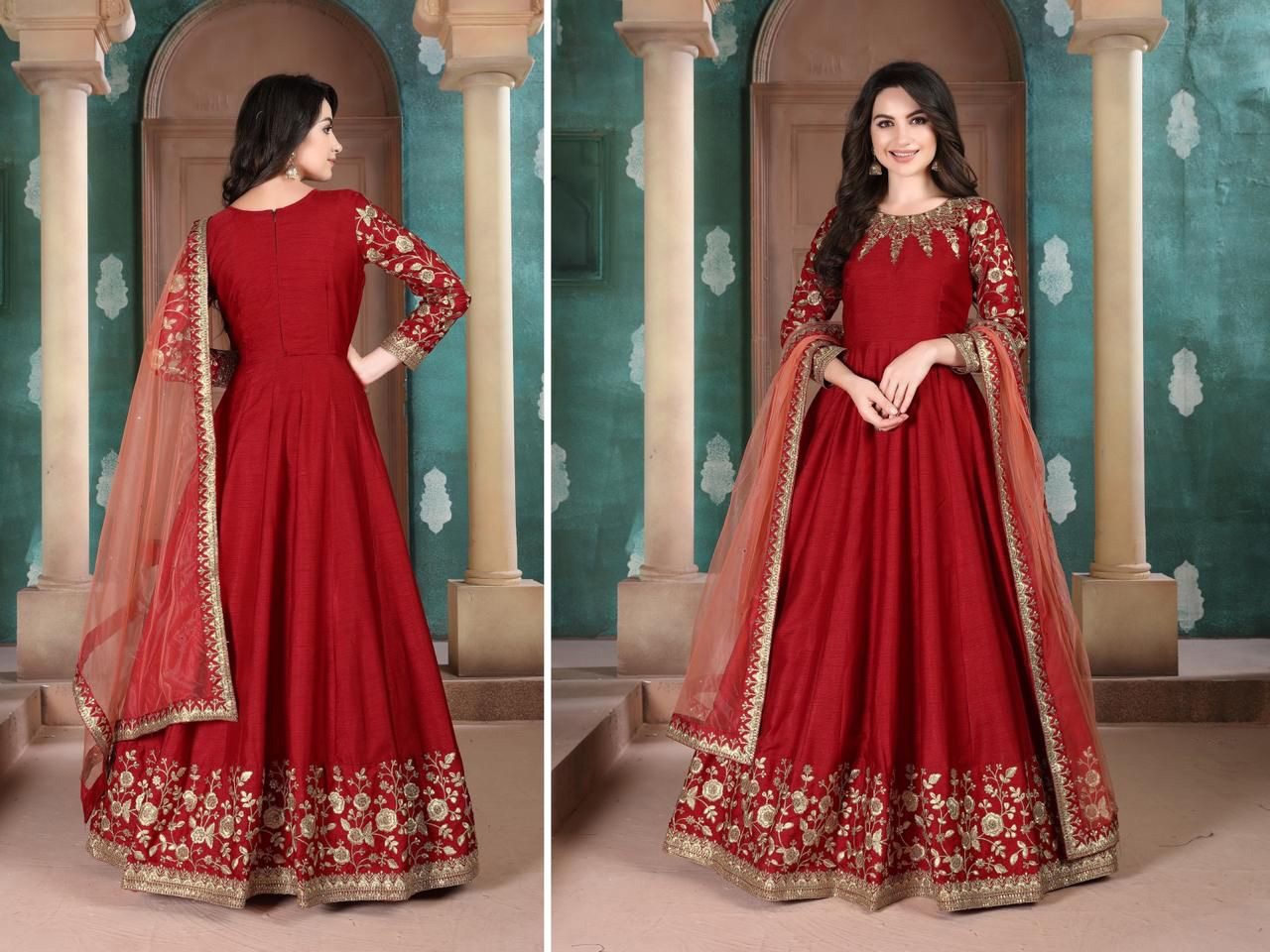 Bollywood Trends - $119.99 DESIGNER INDO WESTERN GOWN BT-IW-R-31947 ...